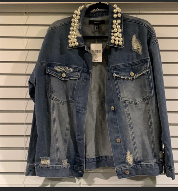 forever 21 Denim jacket size small. new | eBay