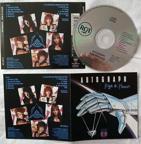 AUTOGRAPH - Sign In Please Kult CD alt aber TOP ! Orginal Pressung ...