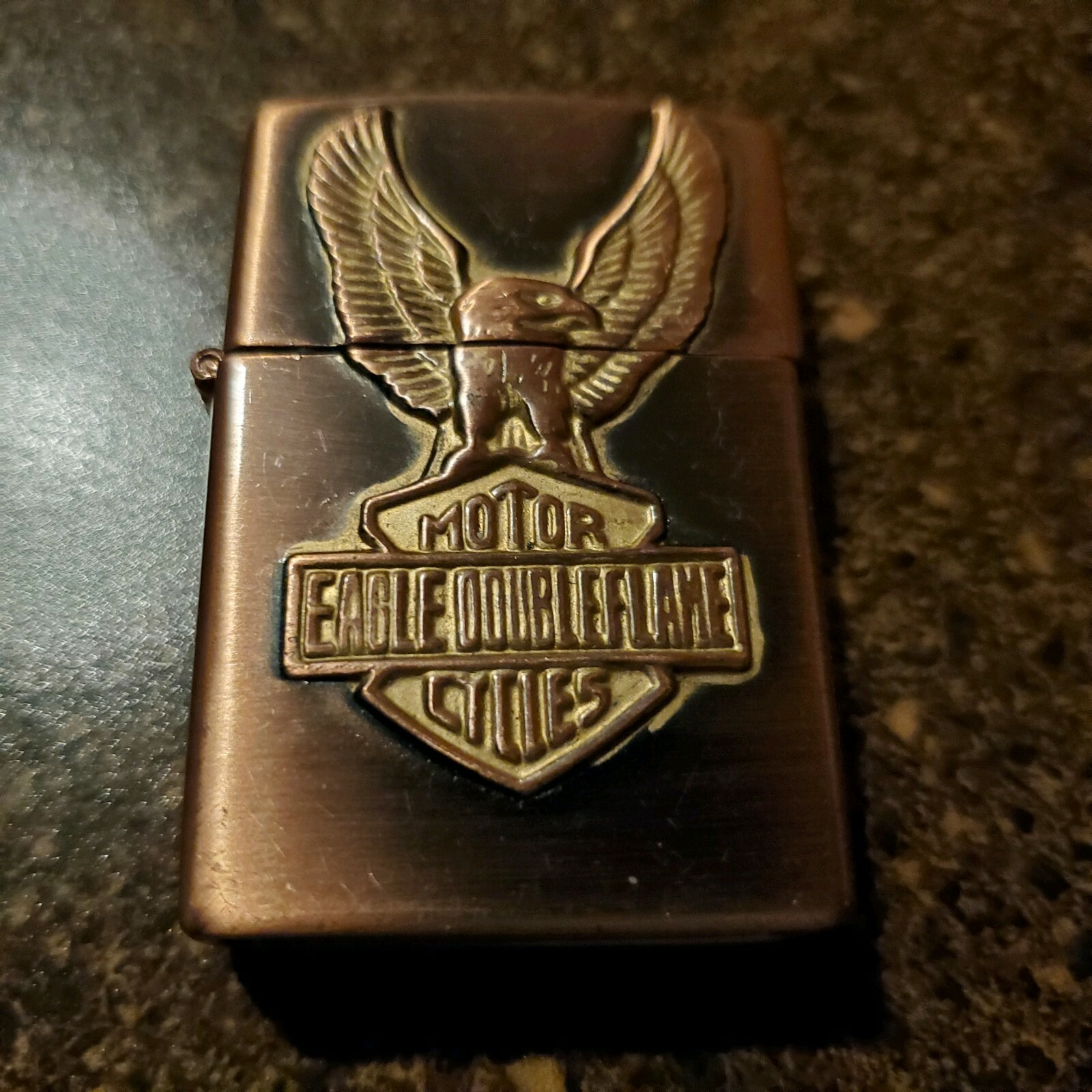 Vintage Motor Eagle Double Flame Cycles Butane Lighter Copper Toned | eBay