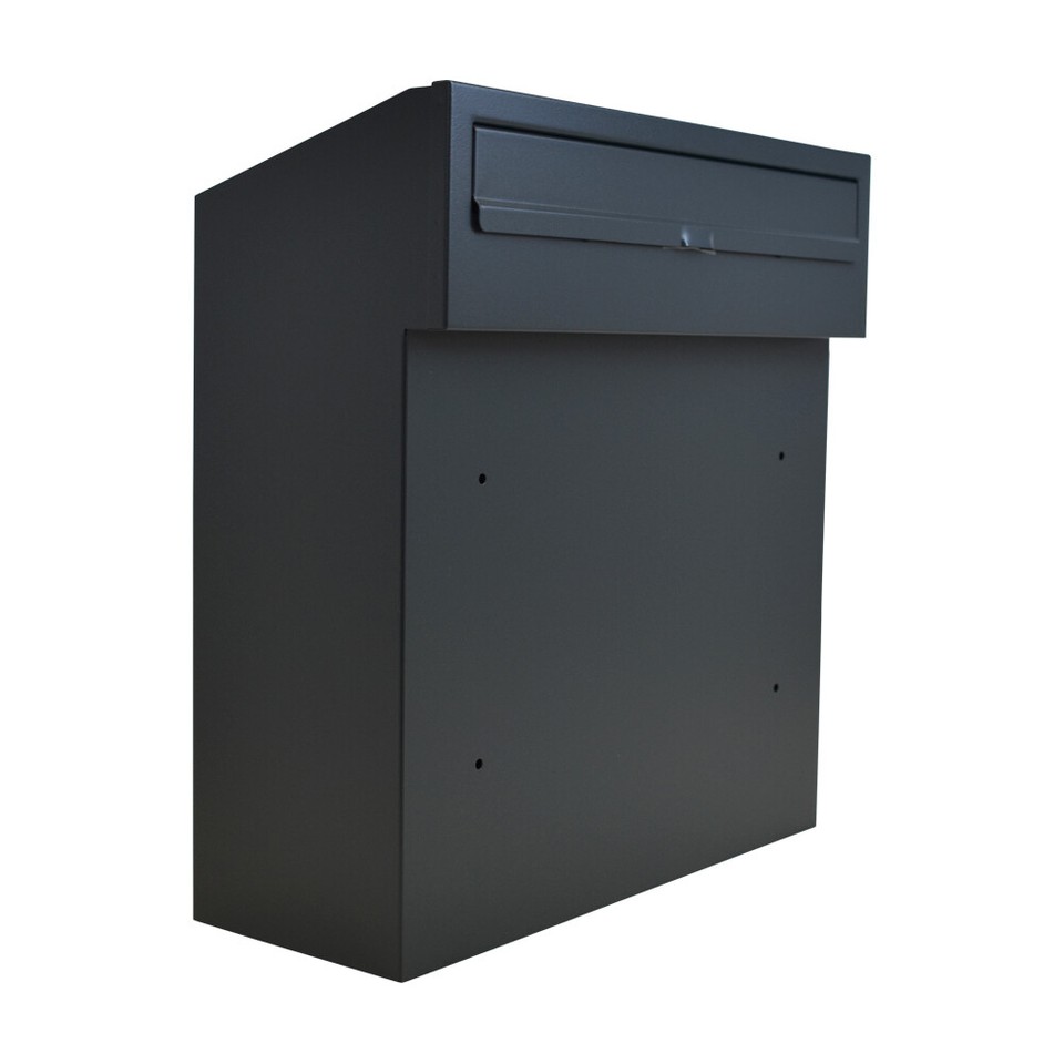 Rear Access Post Box for Gates and Fences W3-3 Large Capacity Steel ...