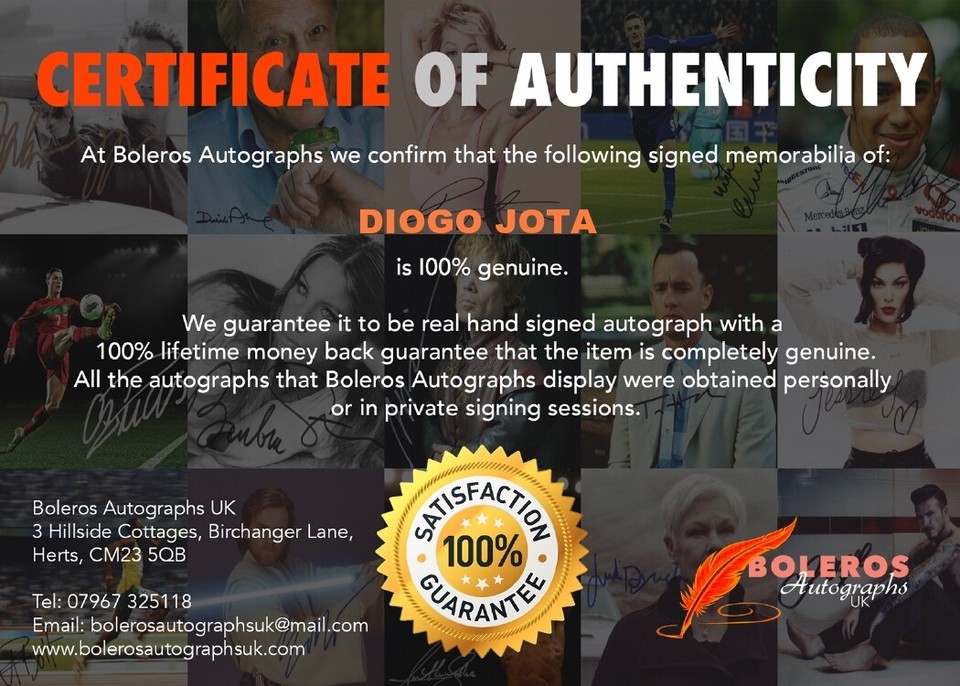 DIOGO JOTA Liverpool FC Hand Signed | eBay