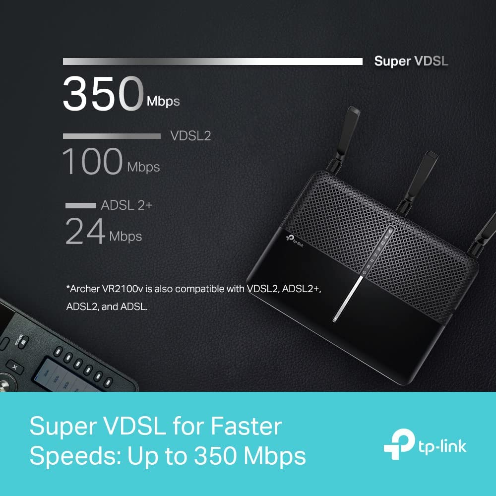 TP-Link AC2100 Dual Band Wireless Gigabit VDSL/ADSL Modem Router ...