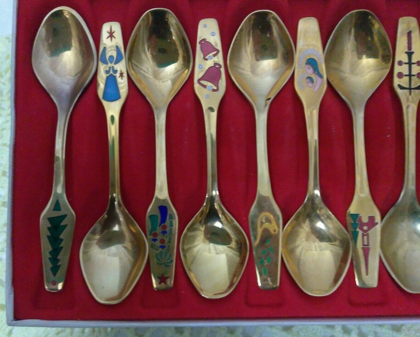 LOT OF 13 ANNUAL MEKA CHRISTMAS SPOONS FROM DENMARK 1966-1978 | eBay