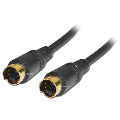 75 ft S-Video SVideo SVHS Cable 4-pin Male Gold Plugs | eBay