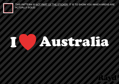 (2) I Love Australia Sticker Decal Die-Cut Vinyl | eBay