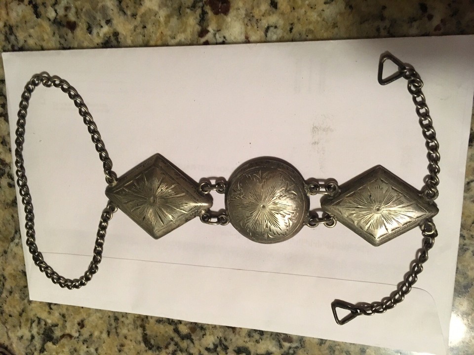 Vintage Edward H. Bohlin Western Sterling Silver Faceplate Conchos And ...