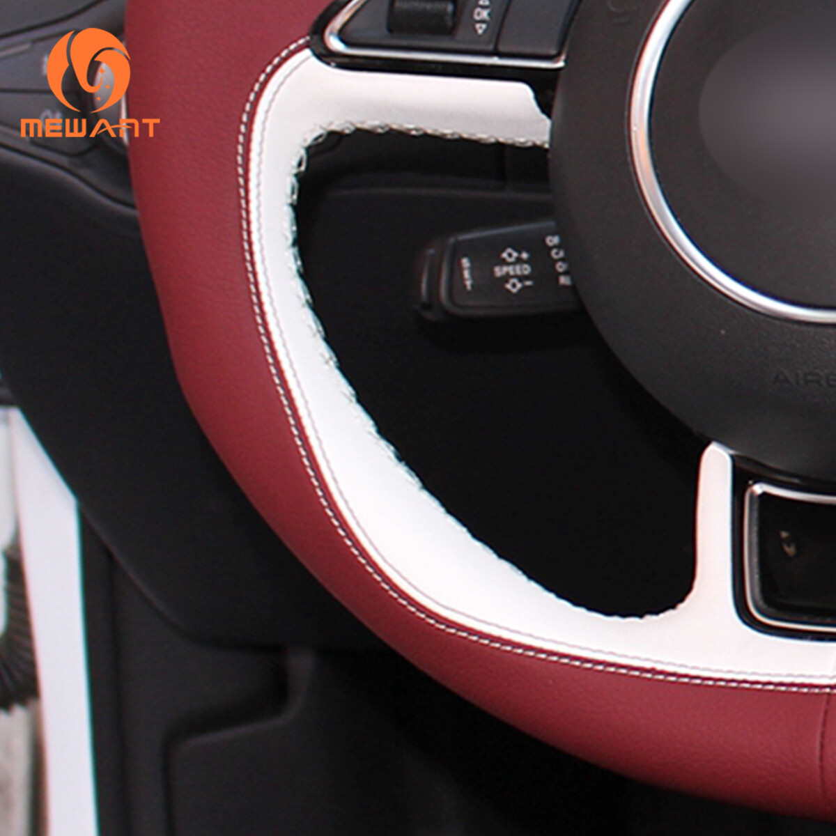 DIY Suede Leather Car Steering Wheel Cover for Audi A3 A4 A5 A6 A7 S6 ...