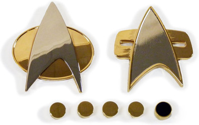 Next Generation & Voyager COMMUNICATOR PINS & RANK PIP 7 Piece Set | eBay