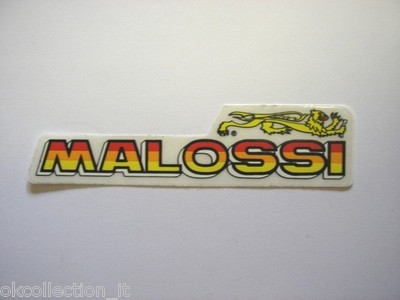 VECCHIO ADESIVO MOTO / Old Sticker Vintage MALOSSI MOTO (cm 13 x 3 ...