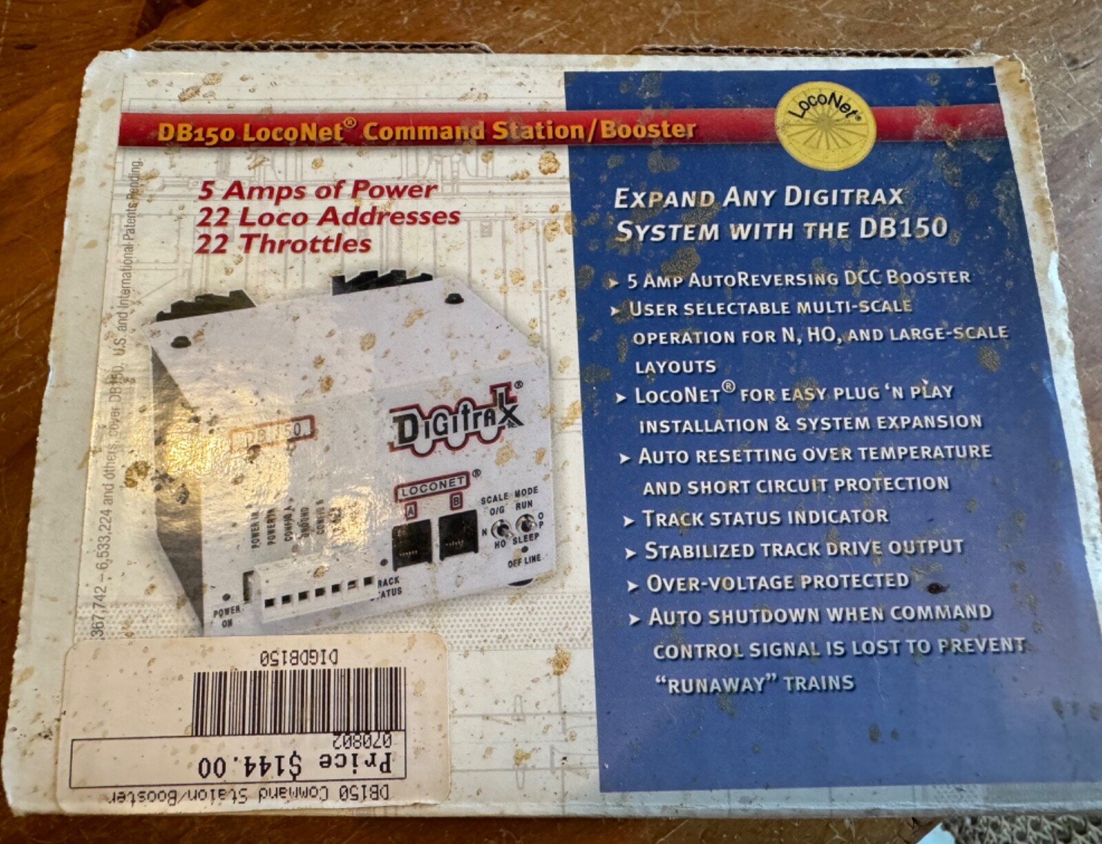 Digitrax DB150 5 Amp DCC Command Station/Booster with Intelligent ...