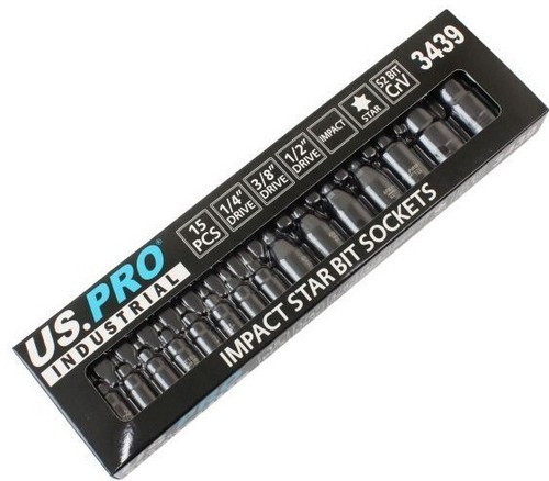 IMPACT TORX BIT STECKSCHLÜSSELSET T6 - T70 1/4 3/8 1/2 Zoll Dr US PRO ...