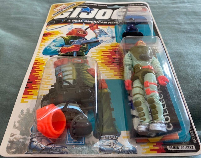 VINTAGE HASBRO GI JOE 1988 DEEP SIX V2 MOC 34 BACK COBRA SOLDIER MICRO ...
