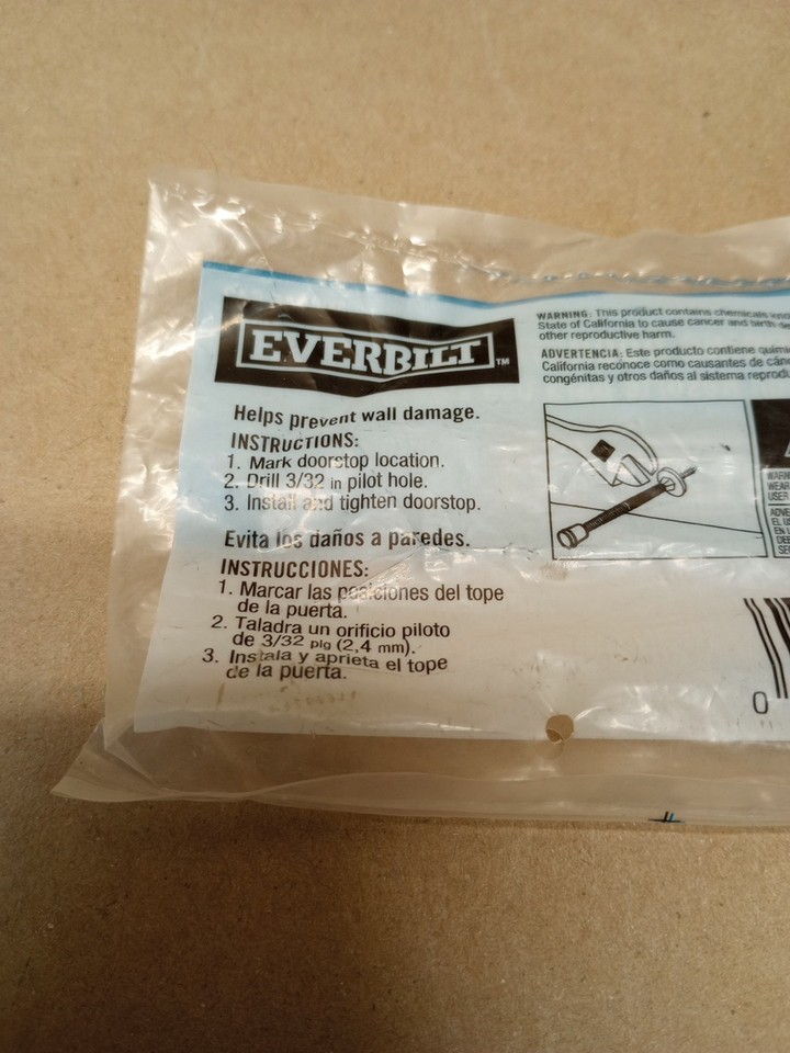 Lot Of 34 Everbilt Light Duty Spring Door Stop Bright Brass Finish 245 ...