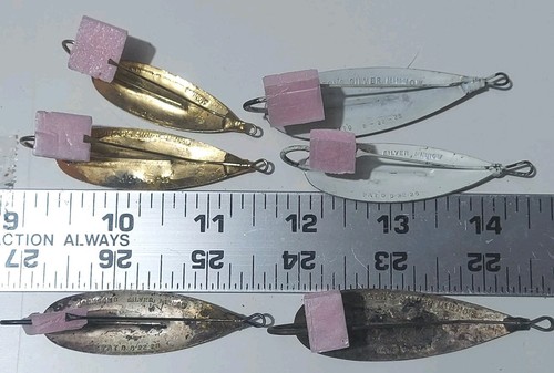 Fishing Lures, 6 Vintage Johnson Silver Minnows, Patent 8-22-28 | eBay