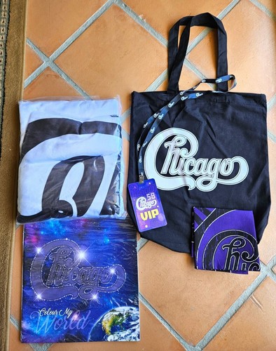 Chicago Band 2025 VIP Package Memorabilia, Blanket, Tote, Program, Etc ...