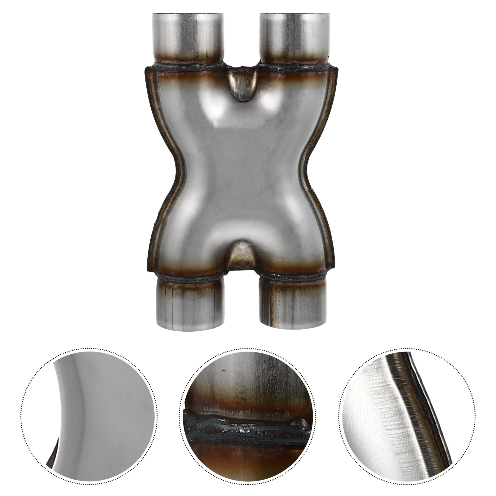 Muffler Exhaust Tip Durable Dual 3" in/Out Stainless Steel Car ...