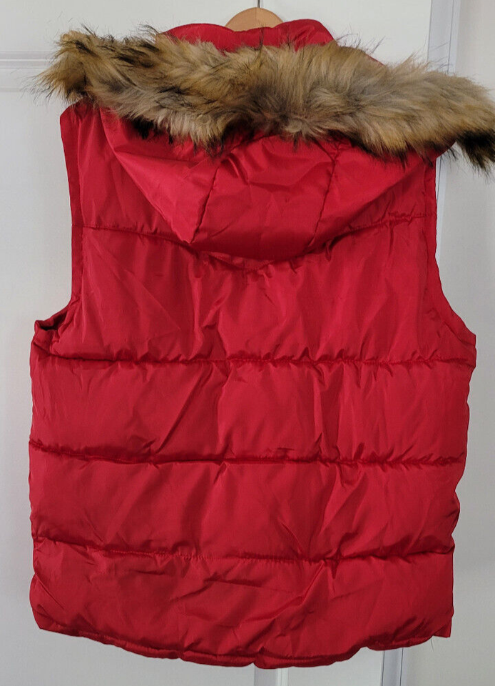 New, Women's, Winter, Vest, Faux Fur, Warm, Size 3XL, Red | eBay