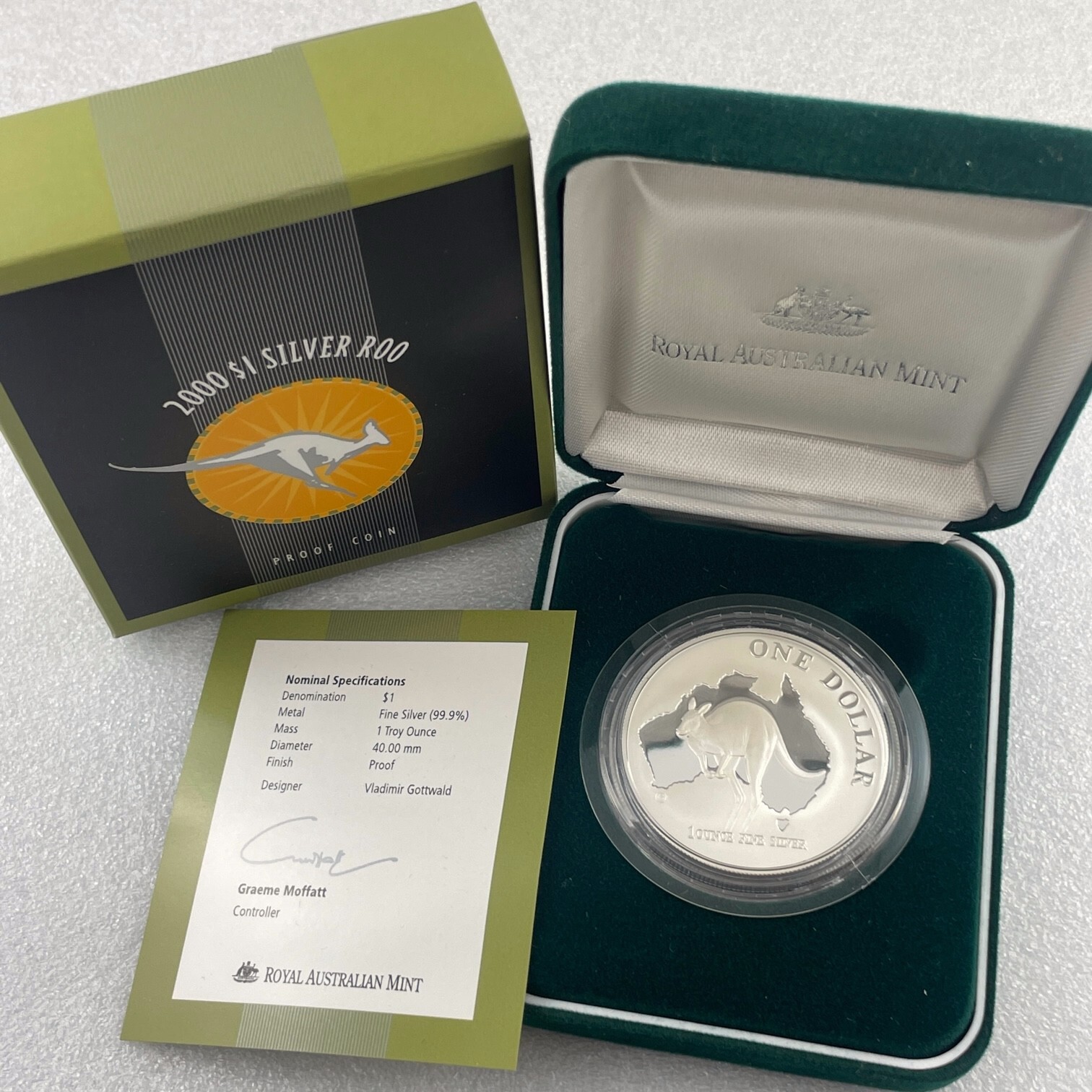 2000 RAM $1 SILVER KANGAROO PROOF COIN - 1oz in box | eBay Australia