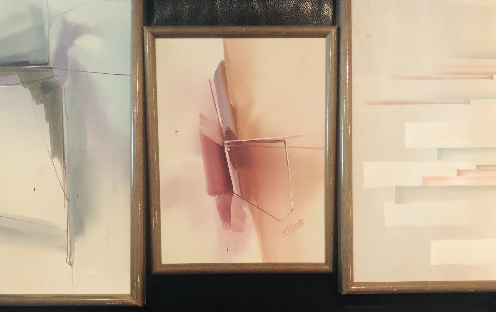 Lot Of Vintage Original Modern Abstract Paintings Signed J. Kugler | eBay