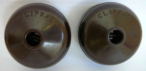PAIR of vintage brown Clipsal bakelite ceiling rose | eBay Australia