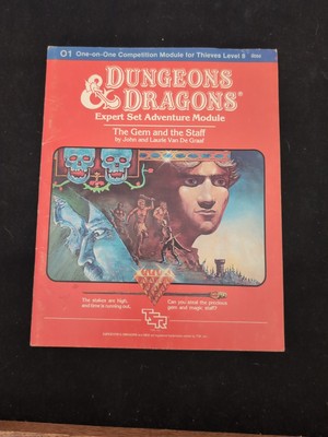 The Gem and The Staff Adventure Module Dungeons & Dragons D&D O1 TSR ...
