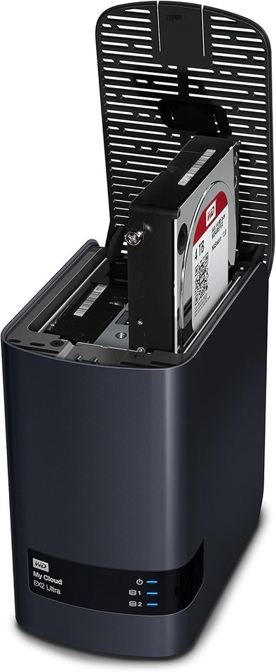 WD 24TB My Cloud EX2 Ultra 2-bay NAS - Network Attached Storage RAID ...