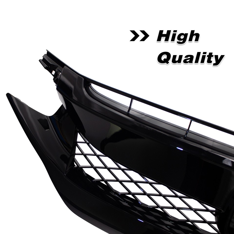 For 2016-2018 Honda Civic Front Grille Type R Style Hood Grill ...