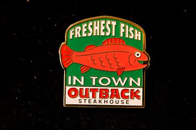 Outback Steakhouse Restaurant Collectible Pin: Freshest Fish in Town | eBay