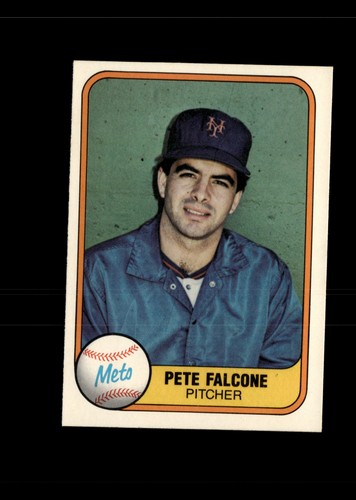 Pete Falcone 1981 Fleer Baseball Card #327 New York Mets + Fast Free ...