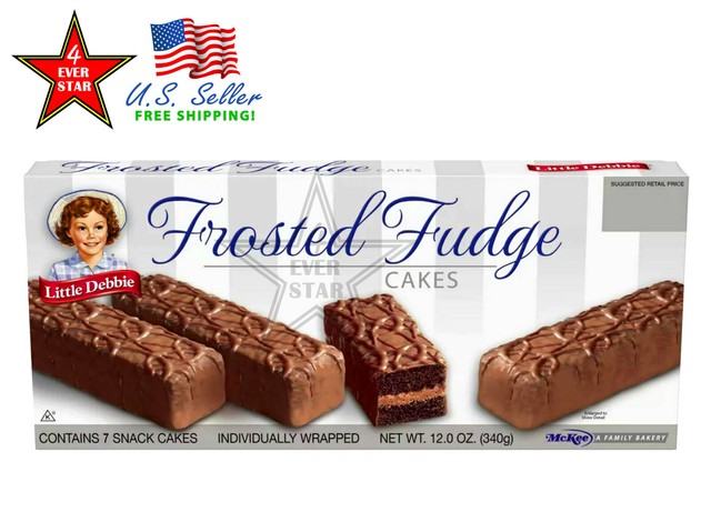 Little Debbie Chocolate Frosted Fudge Cakes Bars Pastries Snacks 7Pack ...