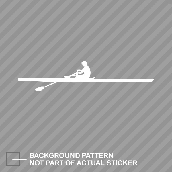 Side View Row Sticker Decal Vinyl rowing sculling crew scull | eBay