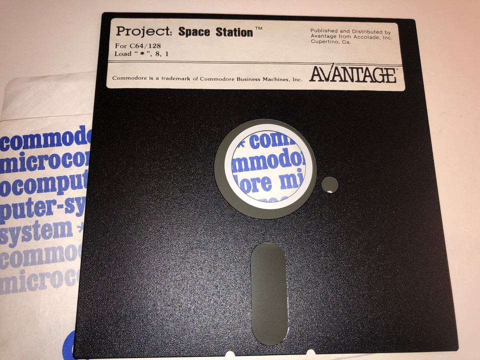 Vintage Project: Space Station C64 Commodore Floppy Computer Game ...