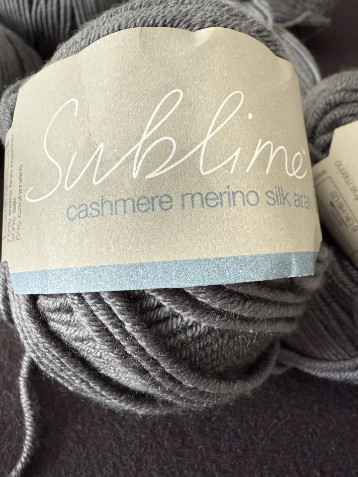 9 Skeins Sublime Cashmere Merino Silk Aran Yarn New! Super discount ...