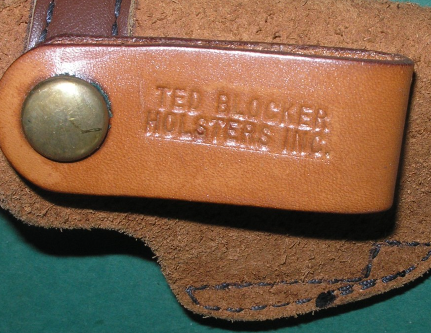 TED BLOCKER LEATHER LEFT HAND SMALL HOLSTER | eBay
