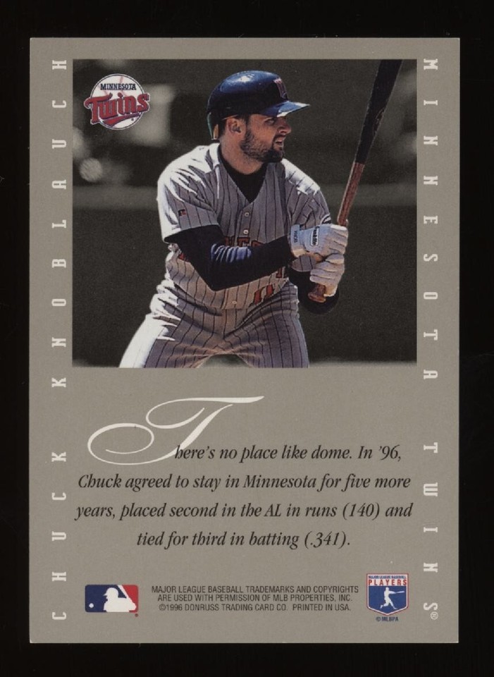 1996 Chuck Knoblauch Leaf Century Marks Auto Autograph *NICE* Invest ...