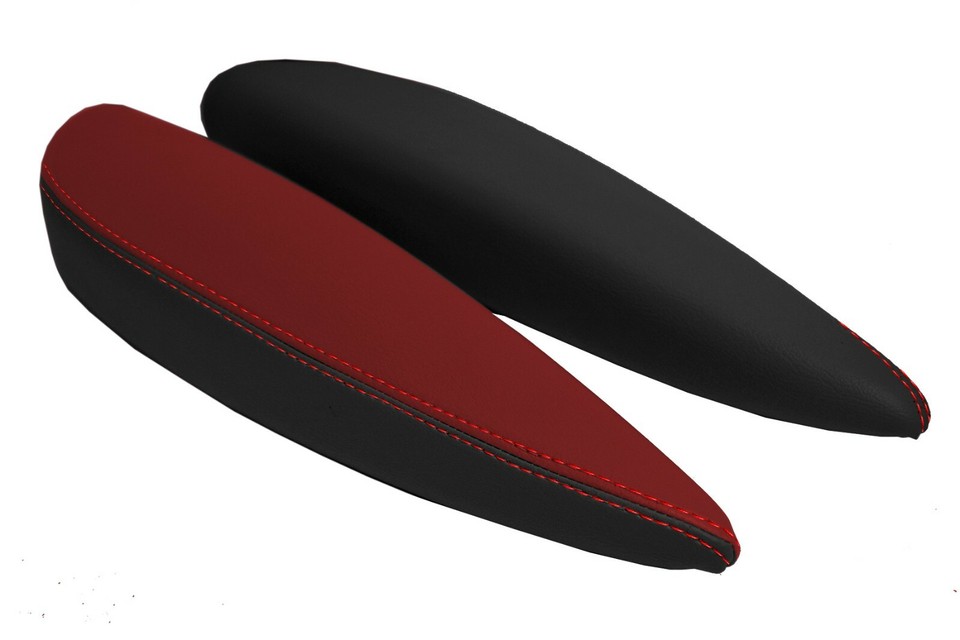 Fits 2007-2015 Mini Cooper R55 Leather Armrest Door Panel Cover Red ...
