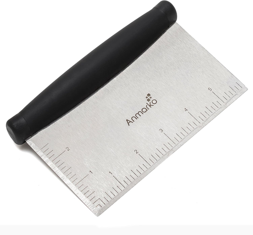 Stainless Steel Metal Griddle Scraper Chopper - Great as Dough Cutter ...