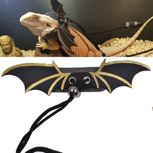 4Pcs Reptile Lizard Gecko Bearded Dragon Harness And Leash Adjustable ...