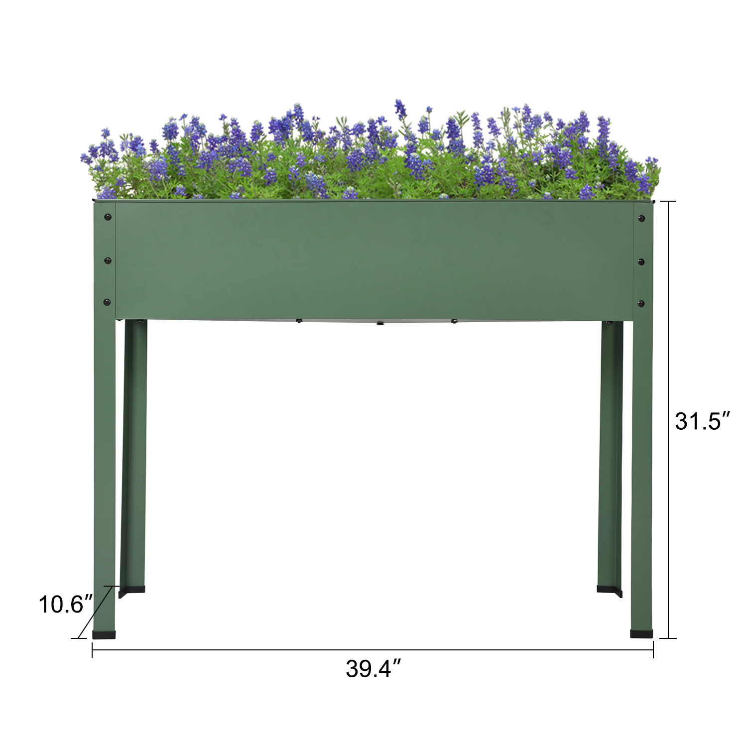 Metal Raised Elevated Garden Bed Planter Box Vegetables Fruits Herb ...