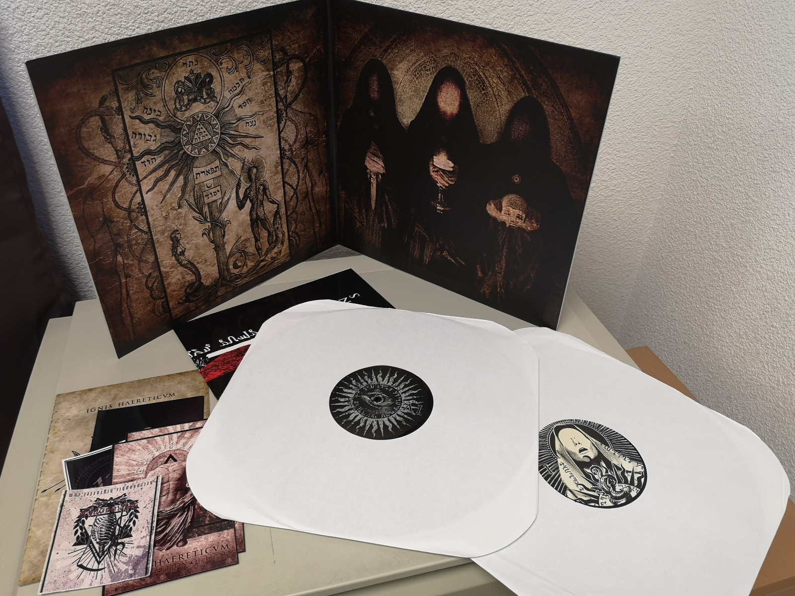 IGNIS HAERETICUM "LUCIFERIAN GNOSIS" VINYL DOUBLE LP + POSTER/BOOKLET ...