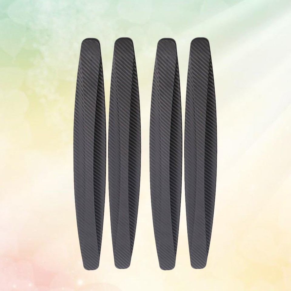 4 Pcs Car Door Bumper Protection Rubber Anti Scratch Door Guard Black ...