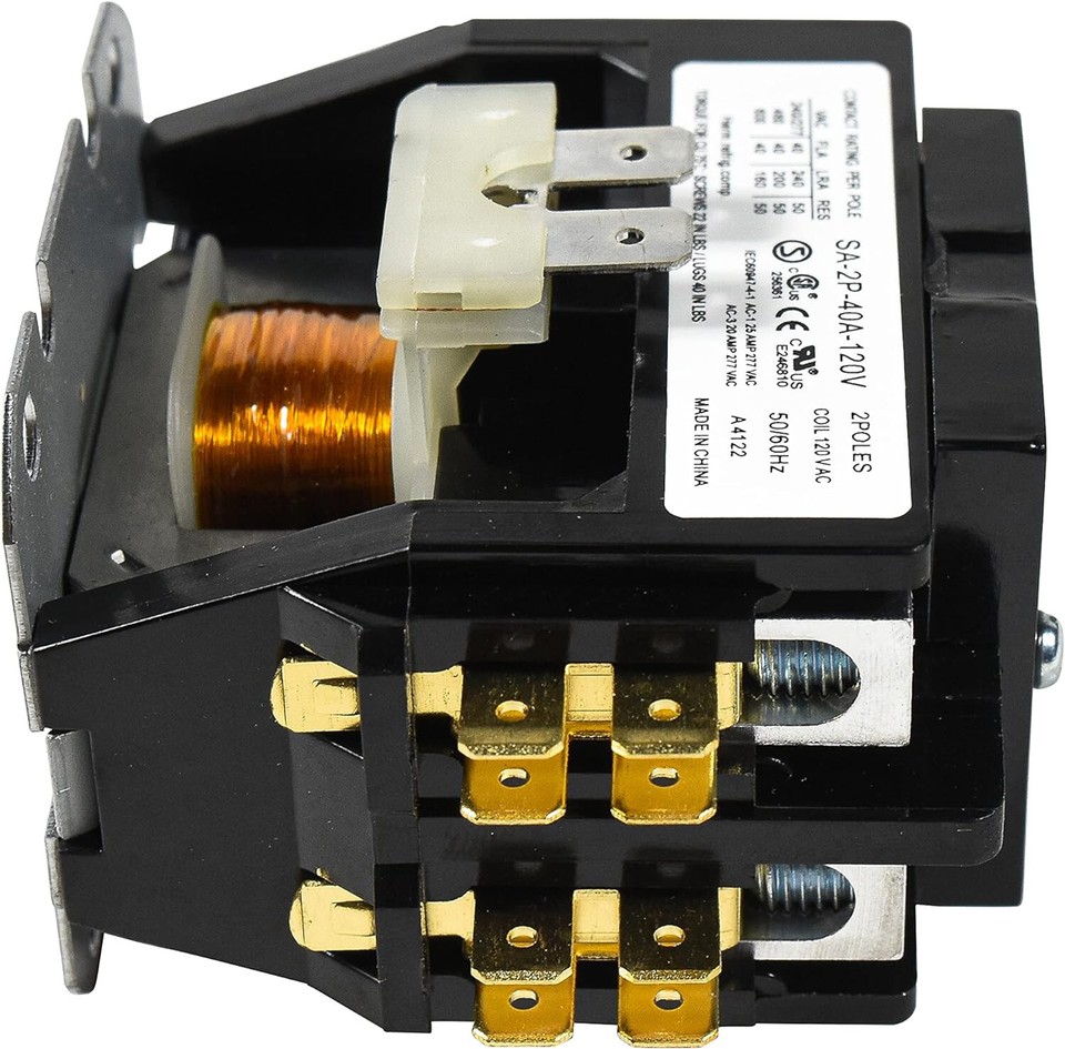 HQRP 2Pole 40A Coil 120V AC Heavy Duty Lighting Contactor Definite ...