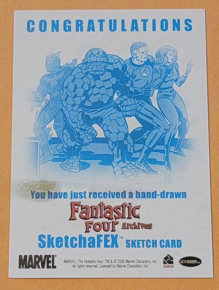 Rittenhouse Marvel Fantastic Four Archives Mole Man Sketch by Andy ...