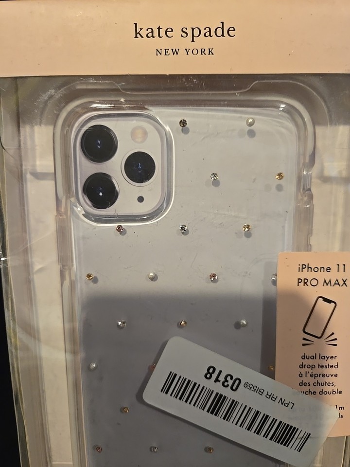 Kate Spade Phone Case Hardshell Apple iPhone 11 PRO MAX Rhinestones ...