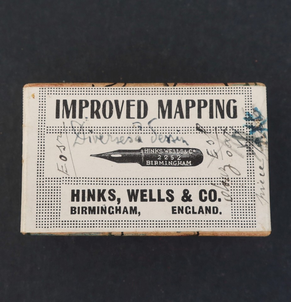 Scatola penna stilo HINKS WELLS mappatura importata 2252 penna EF ...