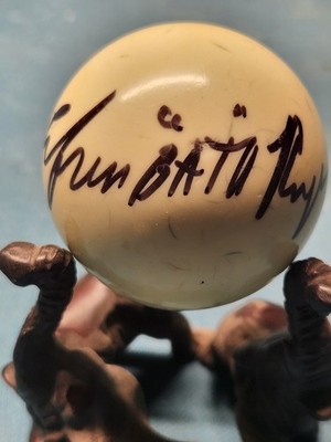 Efren Bata Reyes Signed Autograph Pool Cue Ball Cueball The Goat | eBay