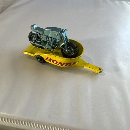 LESNEY MATCHBOX No.38 HONDA MOTORCYCLE W / TRAILER | eBay