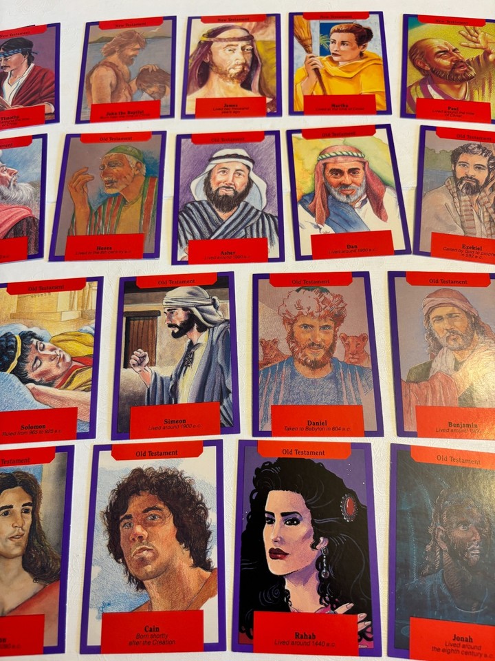 23 C&D International Bible Character Cards 1989 Old New Testament Jonah ...