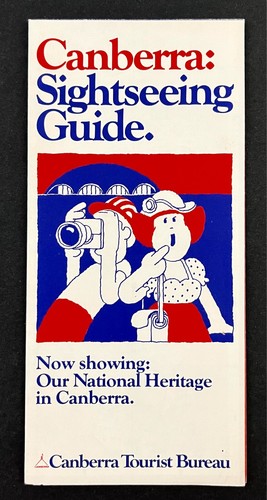 1982 Canberra Australia Sightseeing Tourist Guide Vintage Travel ...