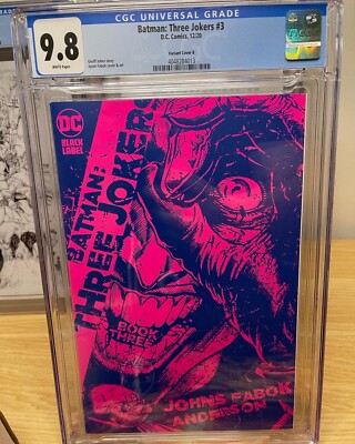 BATMAN THREE JOKERS #3 1:25 VARIANT COVER B CGC Graded 9.8 DC Comics ...